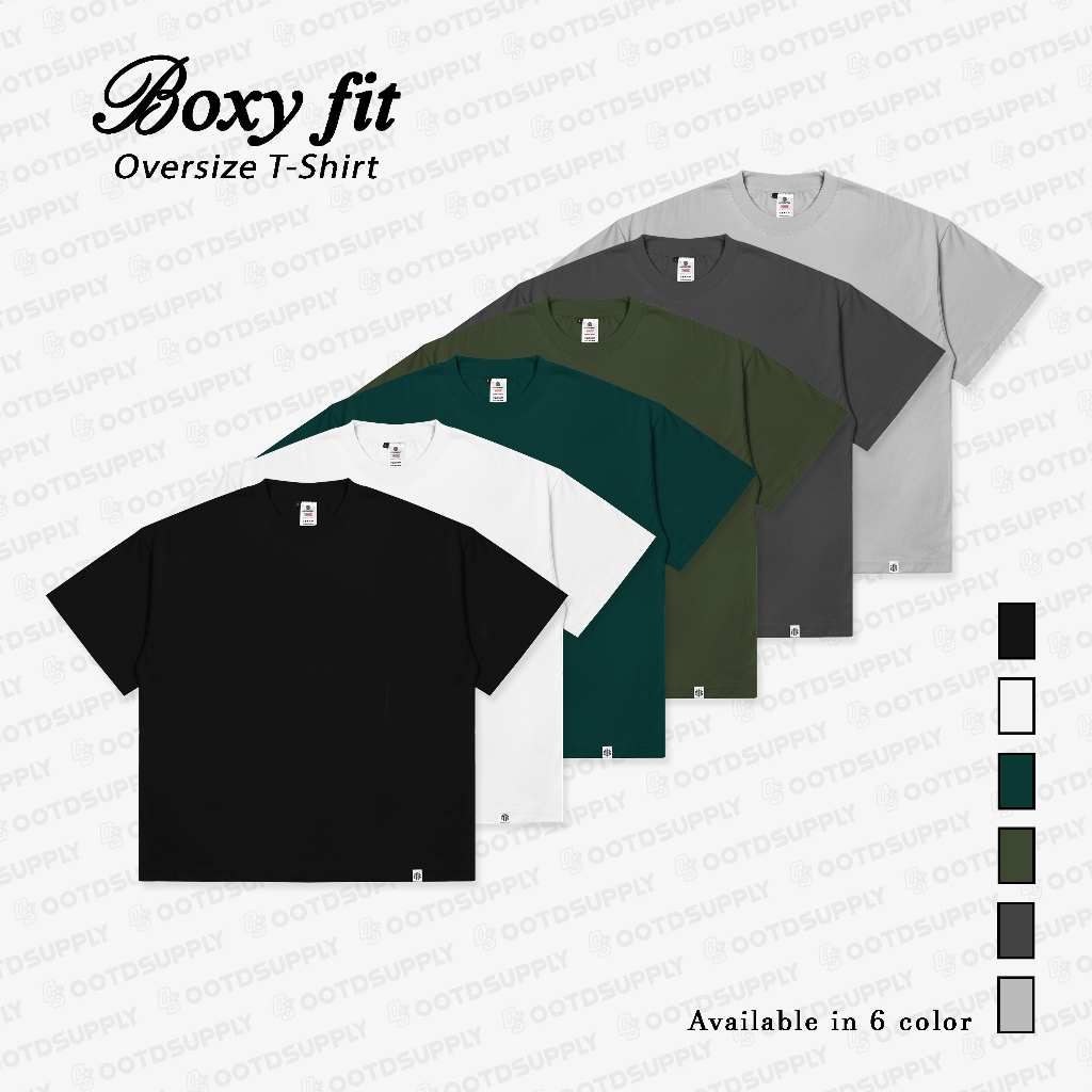 Jual OOTDSUPPLY Boxy Fit Oversize Basic Colorfull l Tshirt Boxyfit l ...