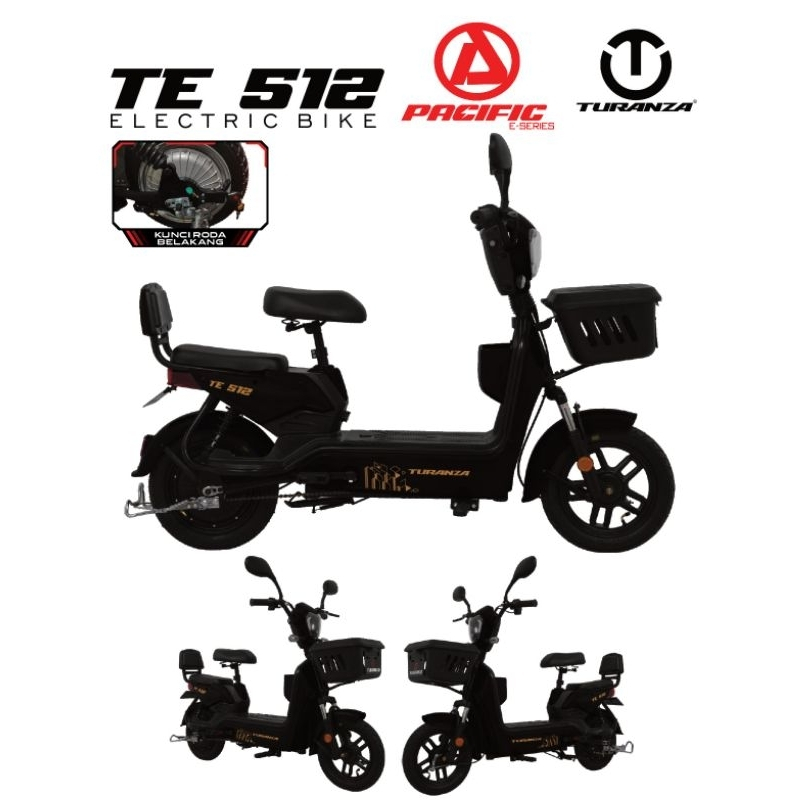 Jual Sepeda Listrik / Ebike TURANZA TE 560 TE 512 By PACIFIC GARANSI RESMI | Shopee Indonesia