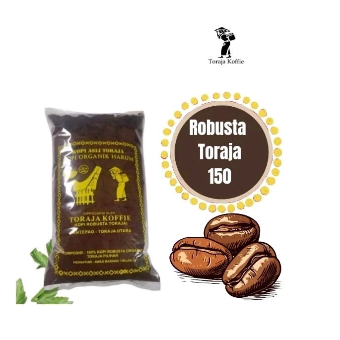 Jual Toraja Koffie Kopi Toraja Robusta 150 Kopi Harum Kopi asli Toraja ...