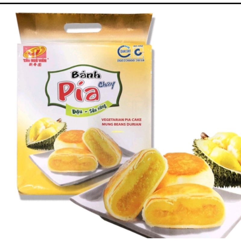 Jual BANH PIA VIETNAM PIA CAKE MUNG BEANS DURIAN VEGETARIAN / DURIAN ...