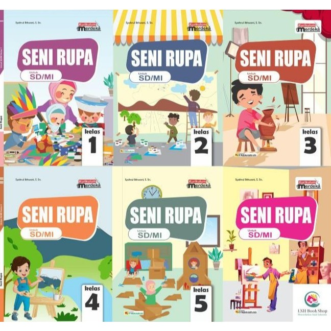 Jual Buku Paket Seni Rupa SD Kelas 1,2,3,4,5,6 Kurikulum Merdeka/Kumer | Shopee Indonesia