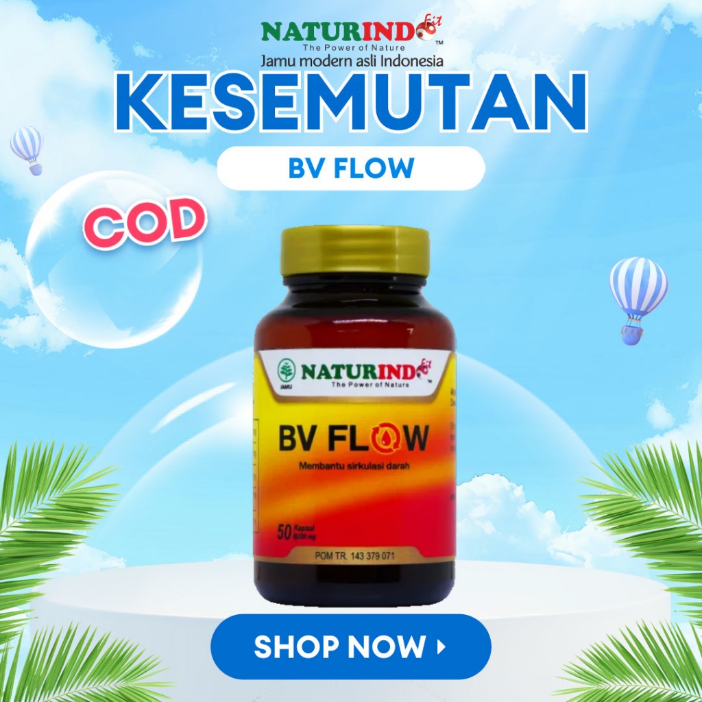 Jual Obat Herbal Kesemutan kebas Bv Flow Naturindo Original 50 Kapsul ...