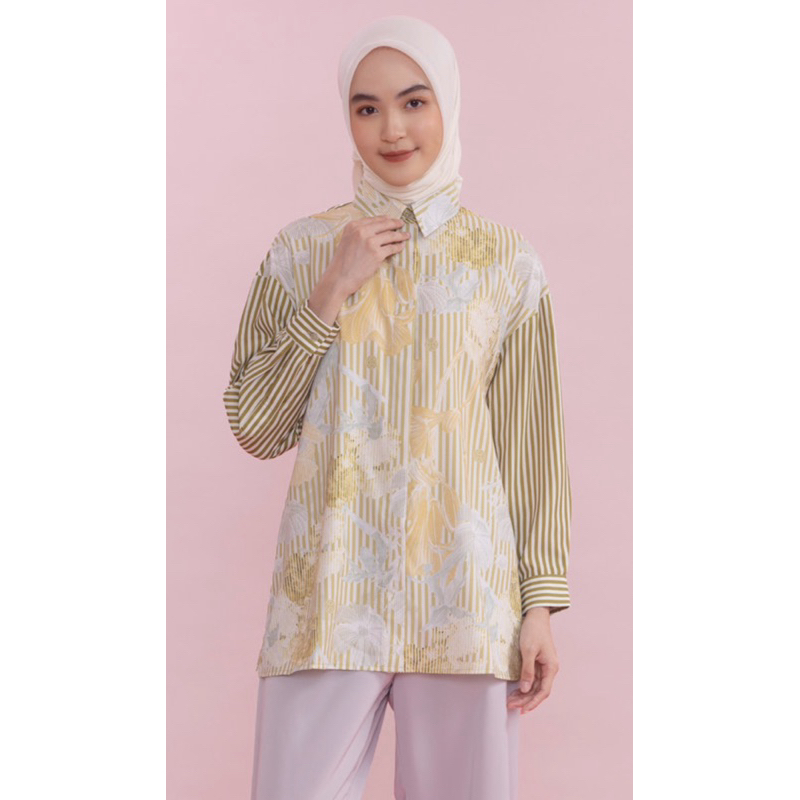 Jual Rome Shirt Atasan Wanita Riamiranda RM Ahila RM Artkea Blouse ...