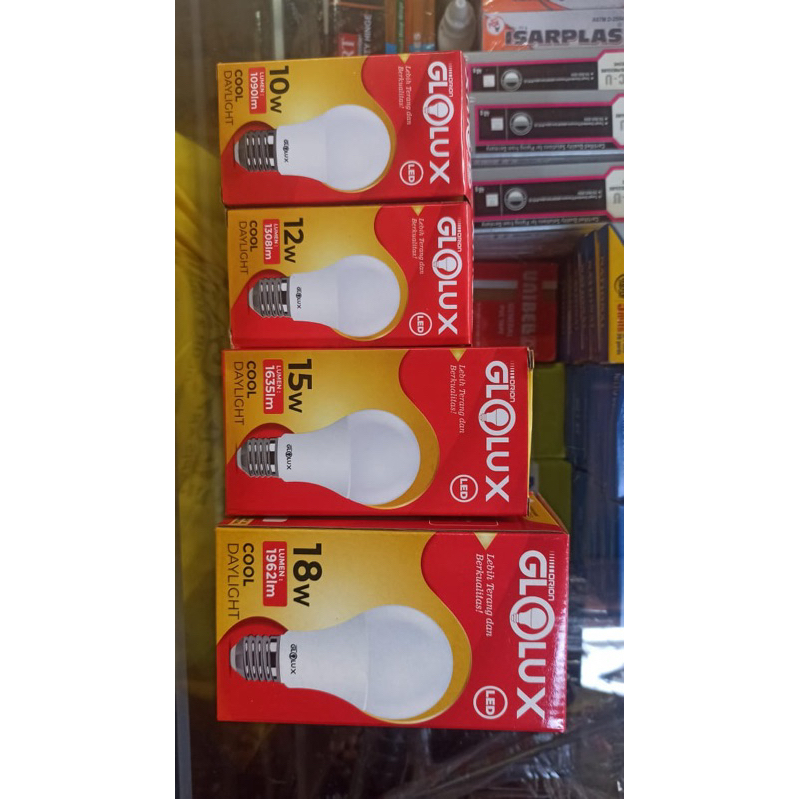Jual Lampu LED Bulb Glolux 7w 10w 12w 15w 18w Putih Lampu Rumah Lampu Cahaya Putih Bohlam Lampu ...