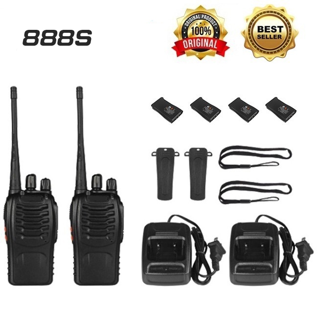 Jual HT BF-888S Walkie Talkie Jarak Jauh HT WLAN UHF 2 Units Handy ...