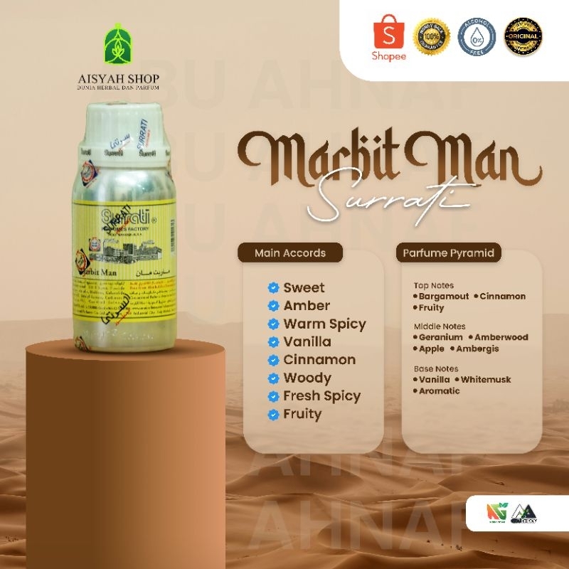 Jual Parfum MARBIT MAN 100Gr By SURRATI ORIGINAL SAUDI ARABIA | Shopee ...