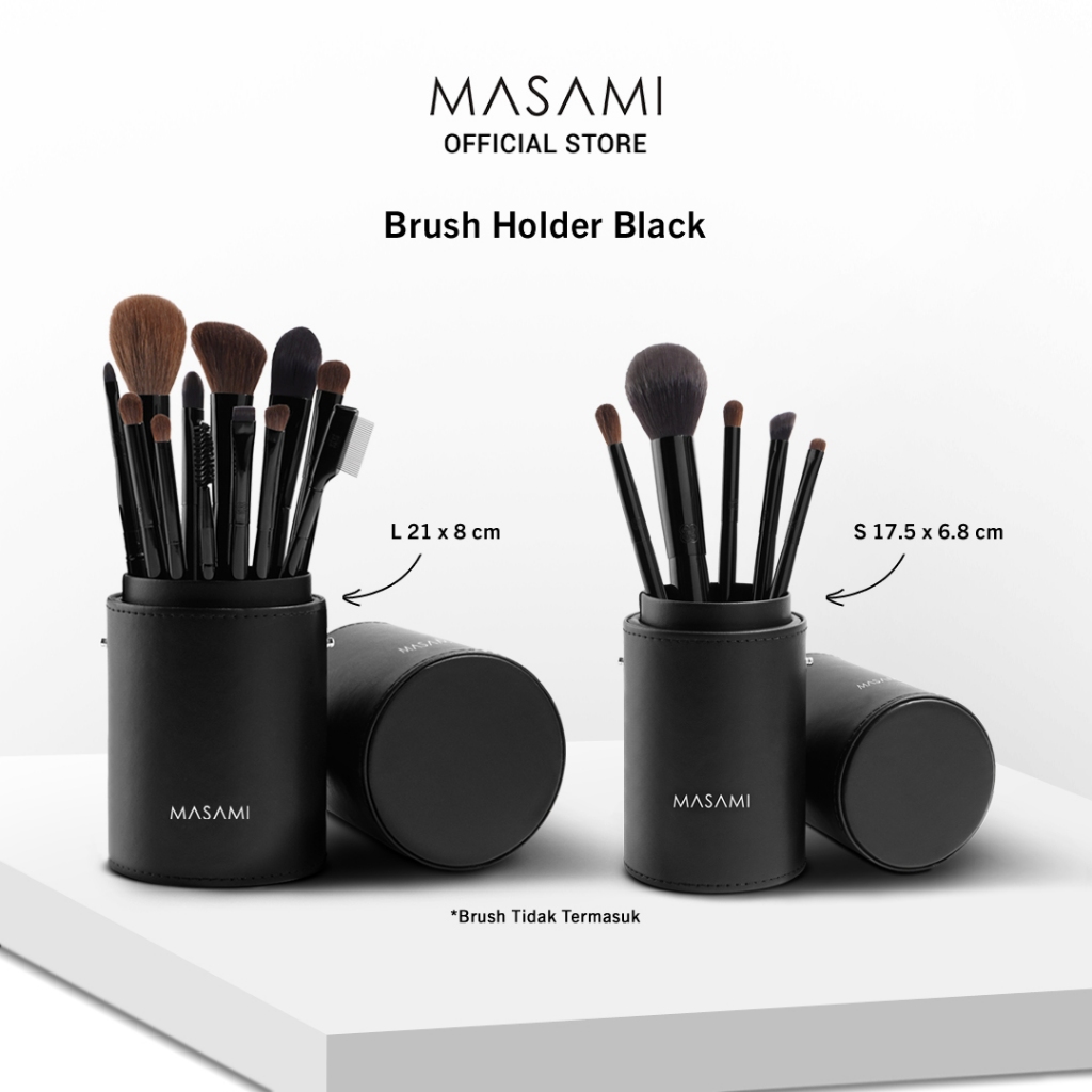 Jual Masami Makeup Brush Holder Black | Brush Organizer Tabung ...