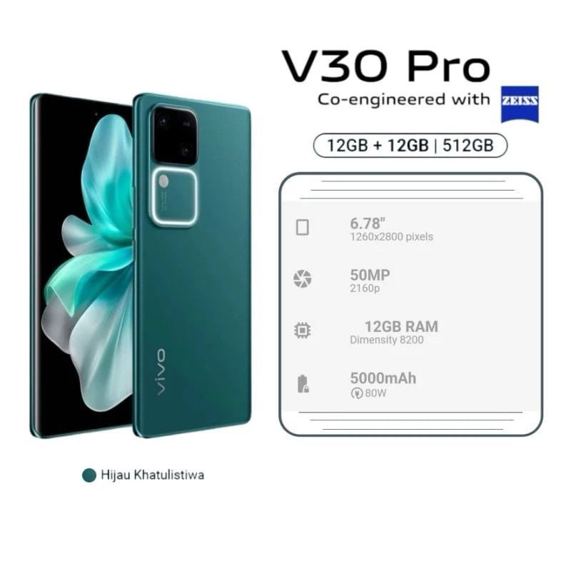 Jual Hp Vivo V30 Pro 8/256gb | Shopee Indonesia
