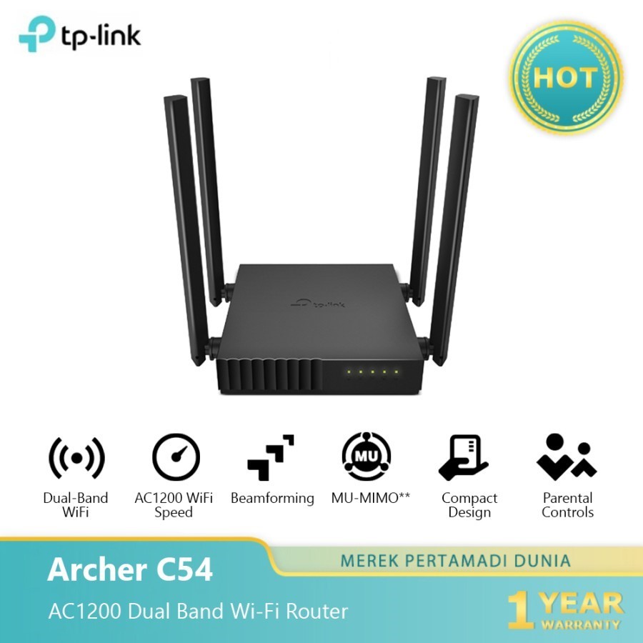 Jual Tp-link Archer C54 AC1200 Dual Band Wi-Fi Router 5G | Shopee Indonesia