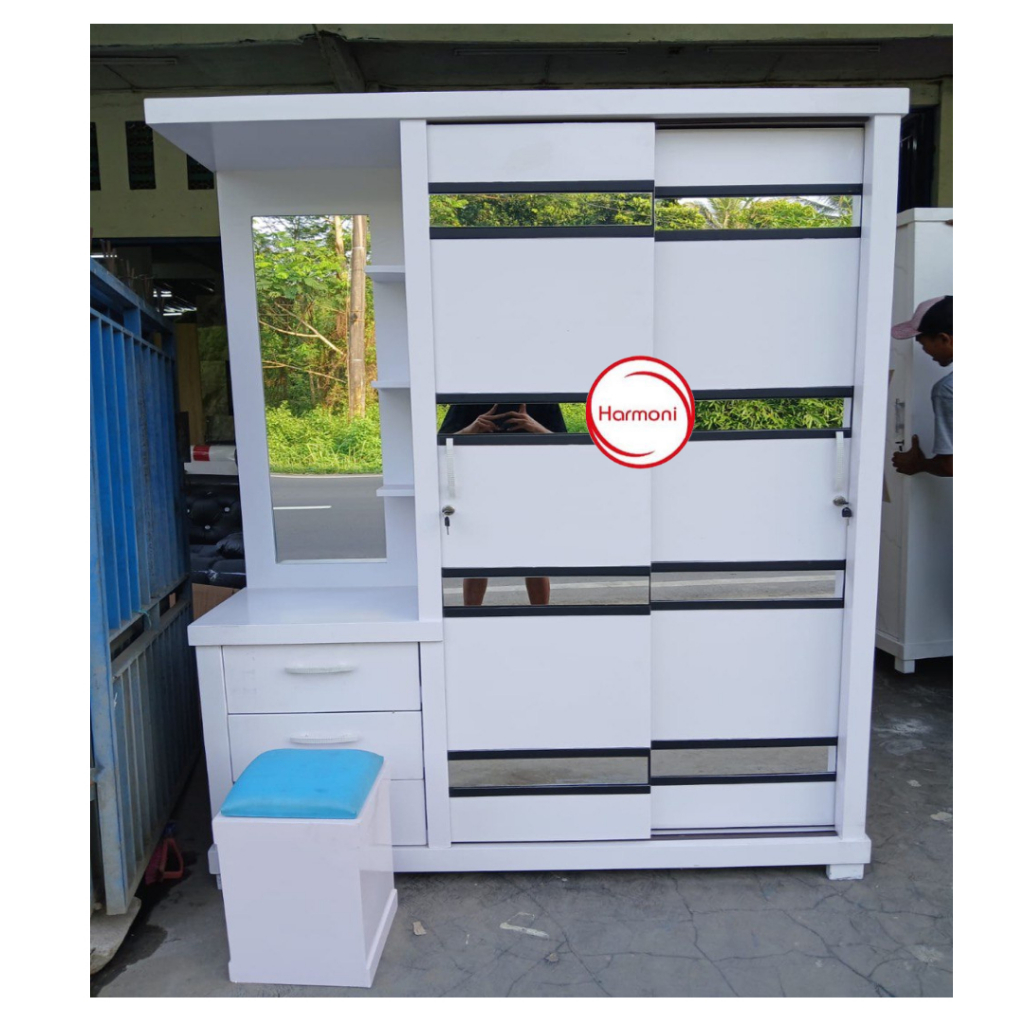 Jual LEMARI SLIDING + MEJA RIAS LEMARI SLIDING 3 PINTU MEJA RIAS LEMARI ...