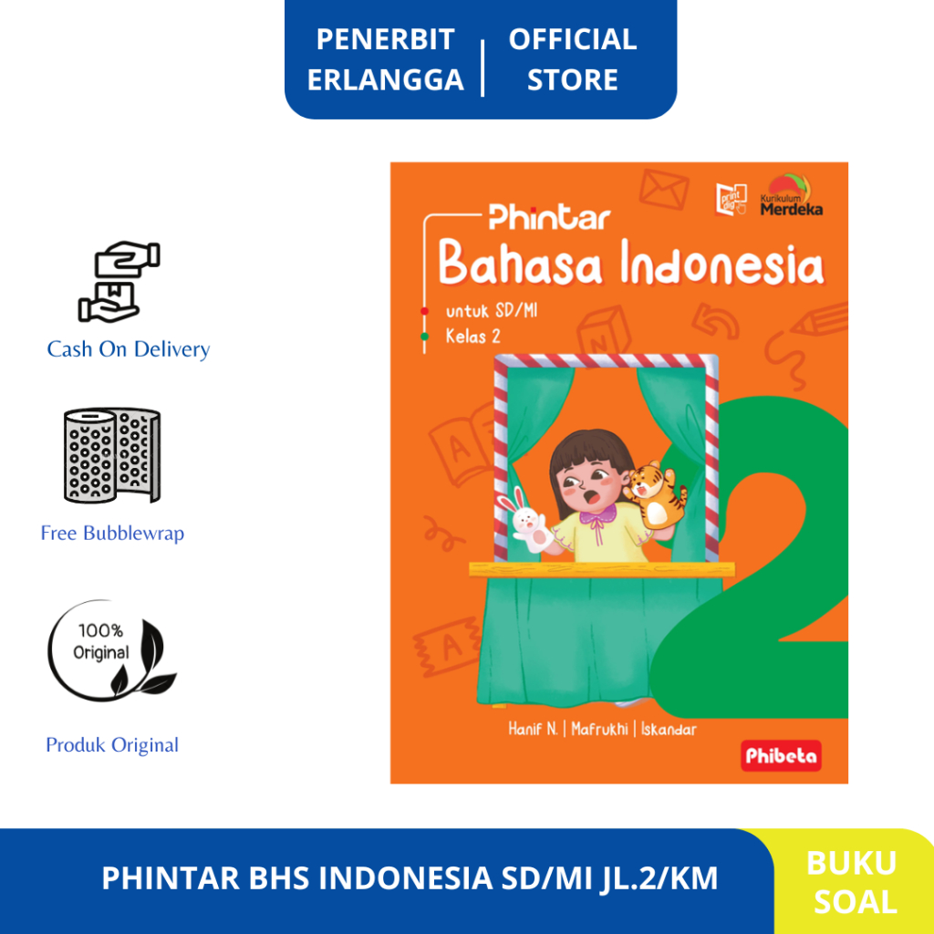 Jual [Erlangga Official] Phintar Bahasa Indonesia Sd/Mi Kelas 2 - Kurikulum Merdeka | Shopee ...