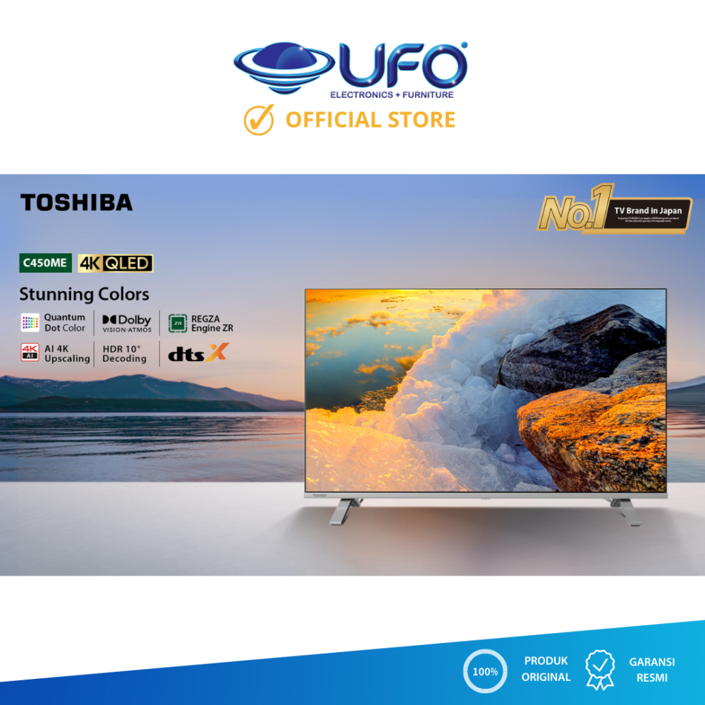 Jual Toshiba 55M450NP QLED REGZA ZR 4K Vidaa U7 Dolby Vision Atmos MEMC ...
