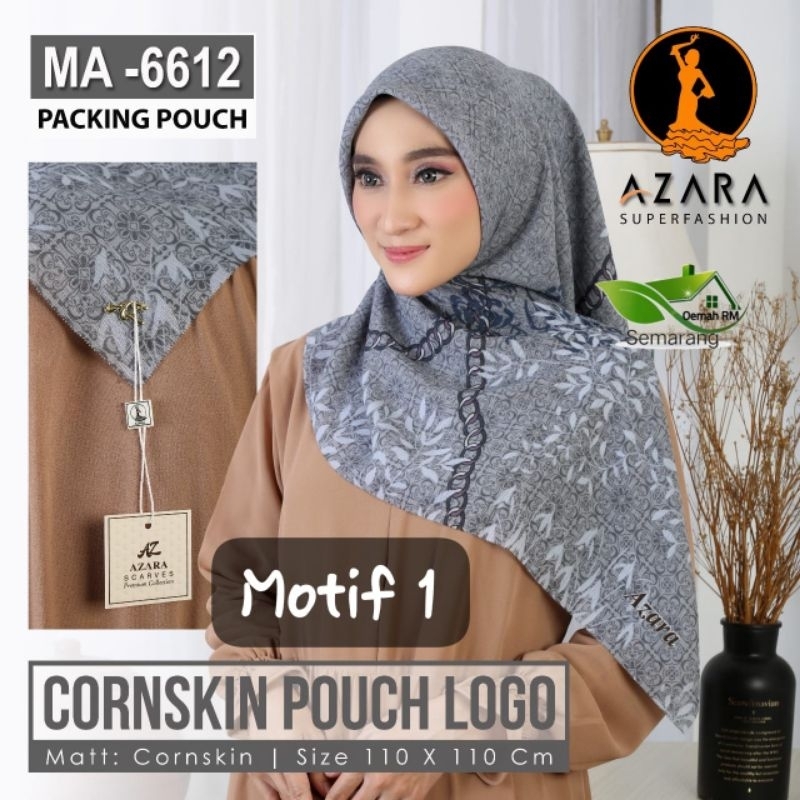 Jual Segi Empat Corn Skin Motif Logo By Azara | Shopee Indonesia