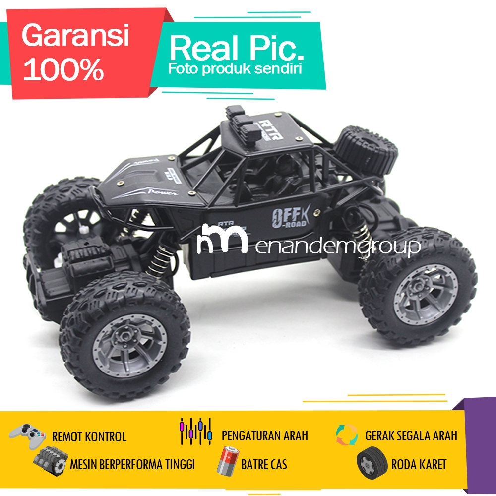 Jual Mainan Mobil Remot Kontrol RC Offroad Super Climbing RTR LED Cas | Shopee Indonesia