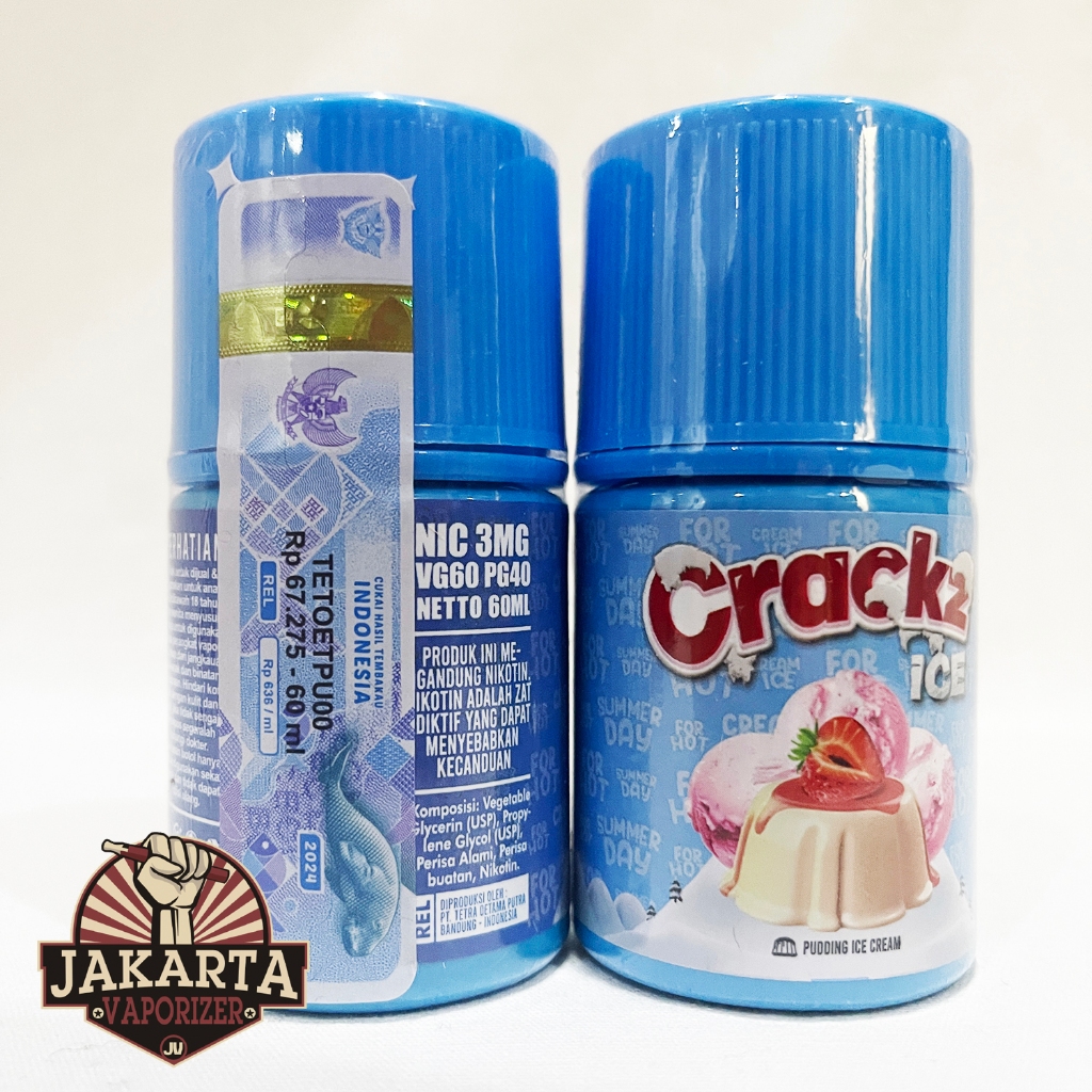 Jual CRACKZ ICE V4 PUDDING ICE CREAM 60ML 3MG 6MG BY VAPEON | Shopee ...