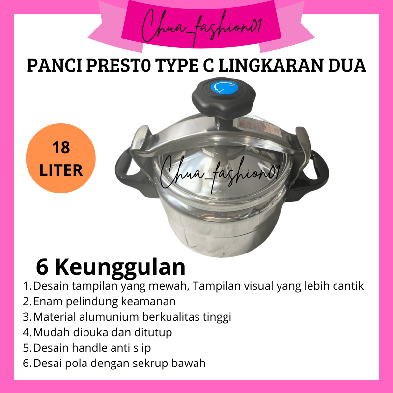 Jual Lingkaran dua Pressure Cooker High Grade Aluminium 3003 Panci Presto 3 liter 4 liter 7 ...