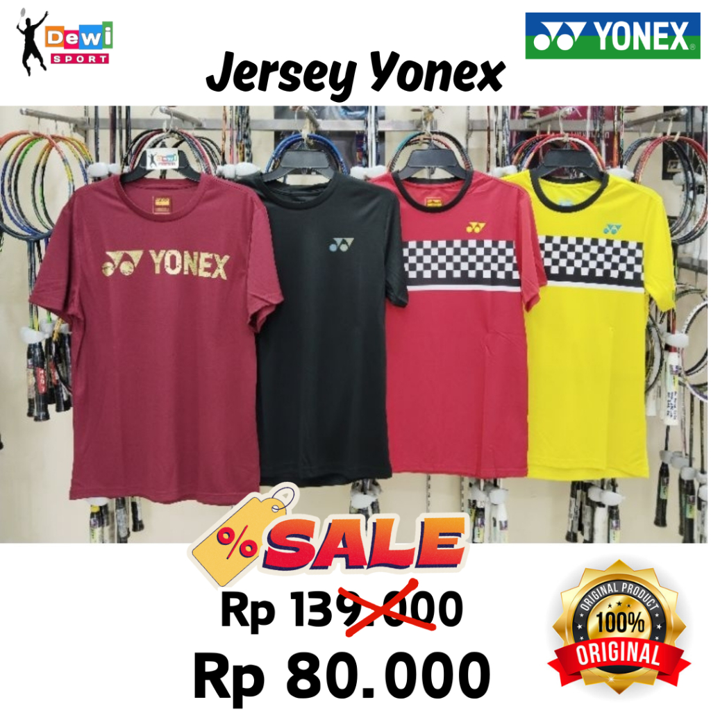 Jual Baju Olahraga Badminton YONEX RM-S092-1794 / RM-N019-1810 | Shopee Indonesia