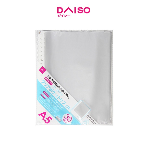 Jual Daiso Clear Binder Pockets A5 30 PCS. | Shopee Indonesia
