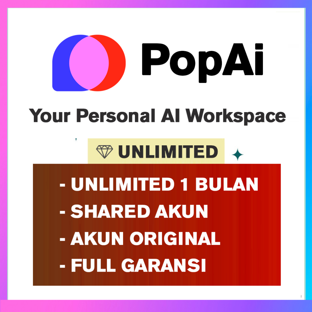 Jual Pop Ai Unlimited 1 Bulan ( ChatGPT Alternative ) | Shopee Indonesia
