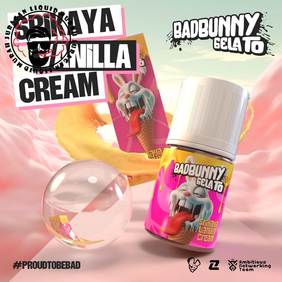 Jual Bad Bunny Gelato Srikaya Vanilla Cream 60ml Liquid by Bad Bunny ...