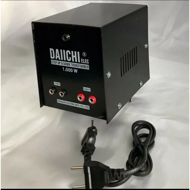 Jual Trafo Step Up Step Down DAIICHI 220V ke 110V 1000 Watt | Shopee ...
