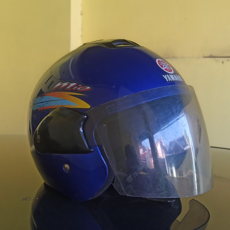 Jual HELM DEALER YAMAHA MIO ORIGINAL WARNA BIRU | Shopee Indonesia