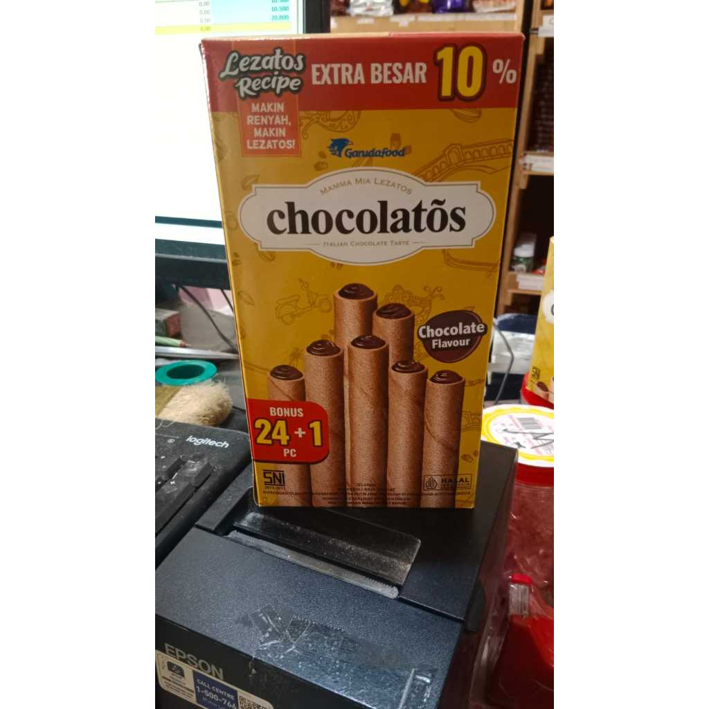 Jual Chocolatos Wafer Rolls (ISI 24 Pcs) | Shopee Indonesia