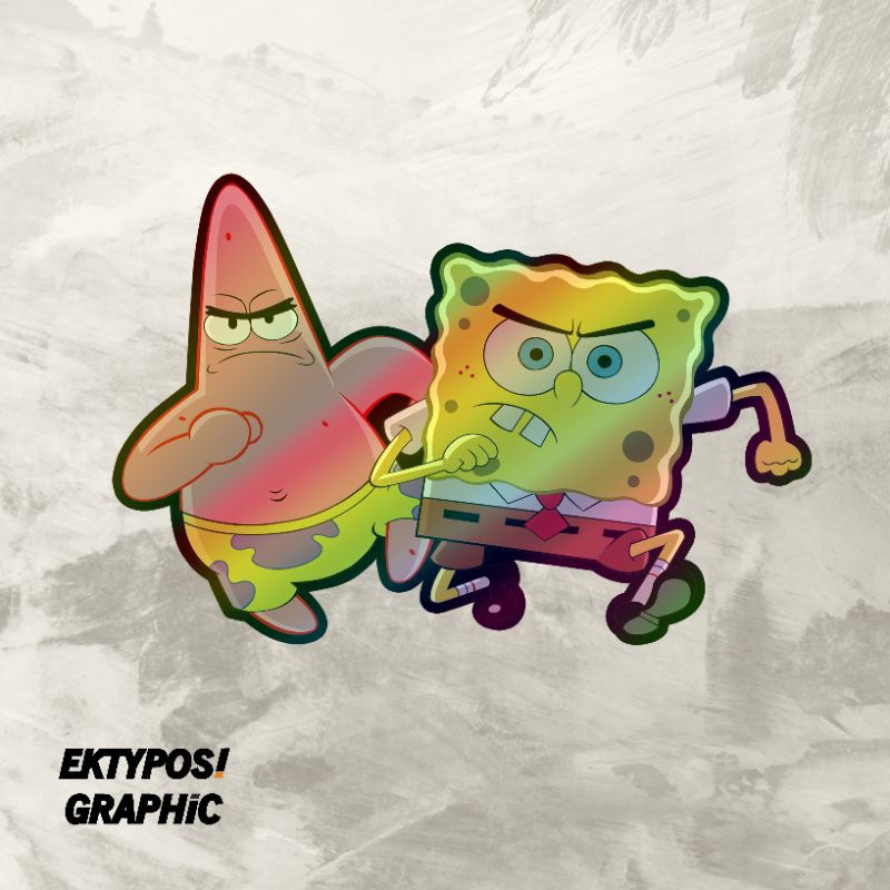 Jual Sticker hologram SpongeBob | Shopee Indonesia