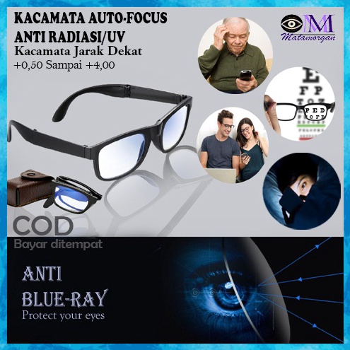 Jual PRODUK TERBARU KACAMATA BACA AUTO FOCUS ANTI RADIASI LENSA AUTO ...