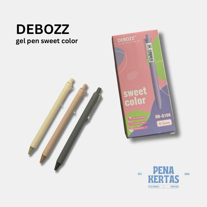 Jual Debozz Gel Pen - Sweet Color (Tinta Warna Hitam) | Shopee Indonesia