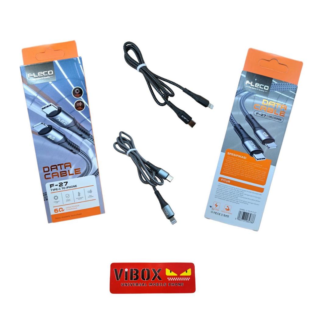 Jual Kabel data fleco F27 for IPH lightning TO TYPE C / C to ios PD 20W ...