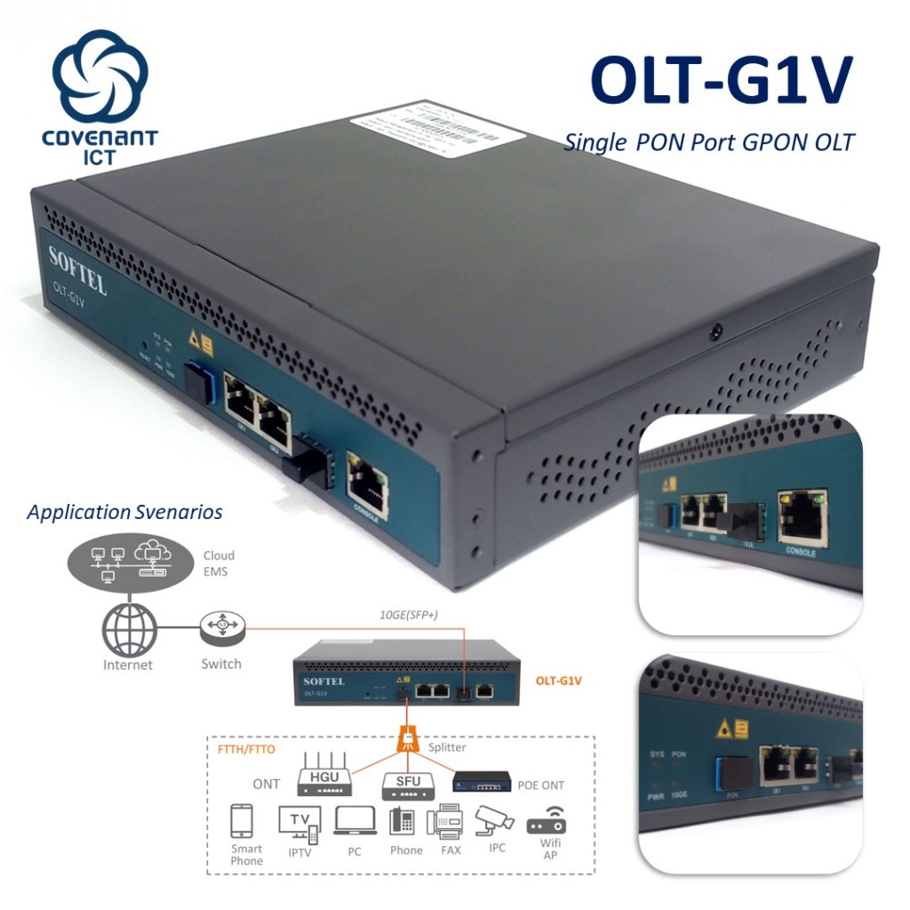 Jual OLT-G1V Single PON Port GPON Covenant | Shopee Indonesia
