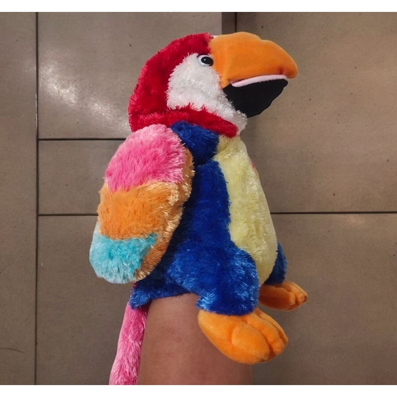 Jual Boneka Tangan Burung Red Macaw | Shopee Indonesia