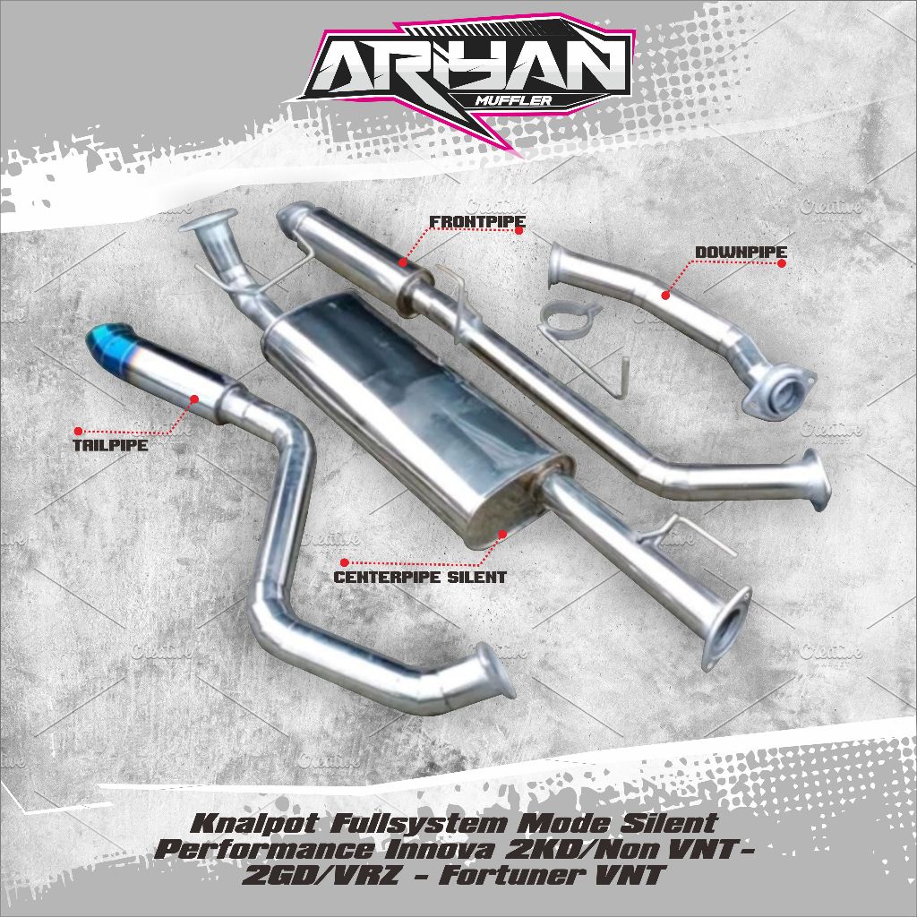 Jual Knalpot Fullsystem Silent Innova Reborn 2GD/VRZ, 2KD/Non VNT ...