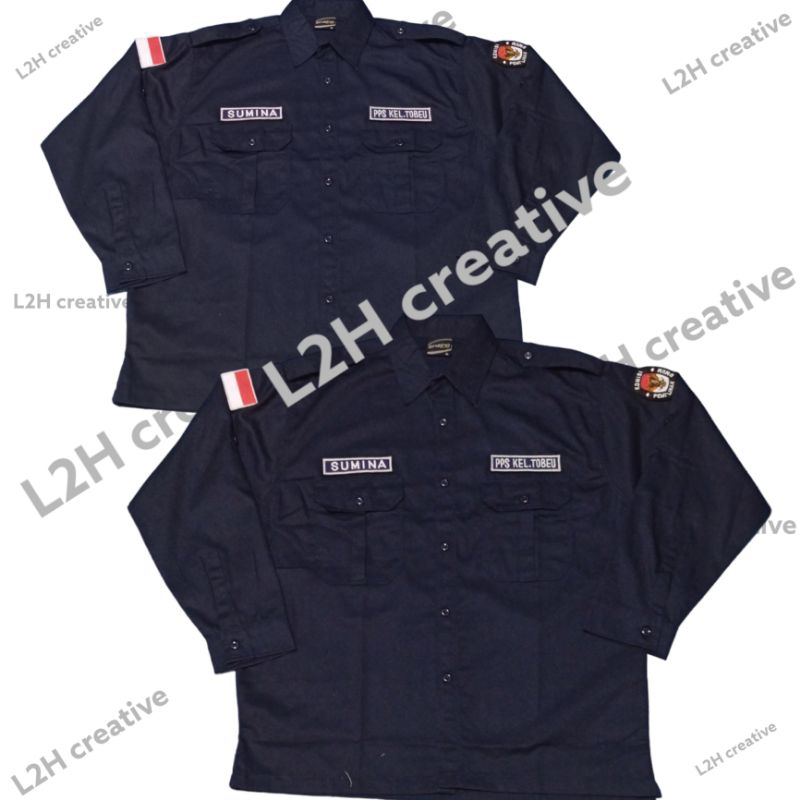 Jual baju seragam PPK PPS KPPS bordir model label ditempel | Shopee ...