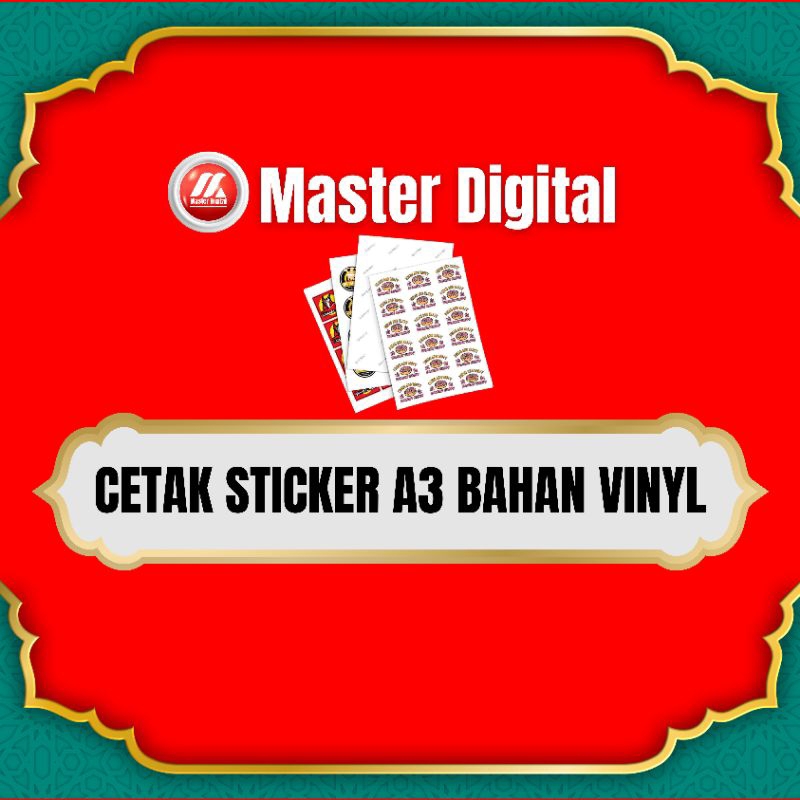 Jual Cetak Stiker A3 Bahan Vinyl | Shopee Indonesia