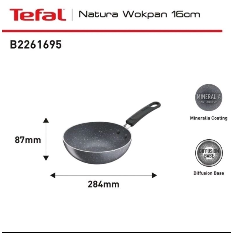 Jual Tefal Natura Wokpan 16cm, 20cm Panci dan Penggorengan Anti Lengket | Shopee Indonesia