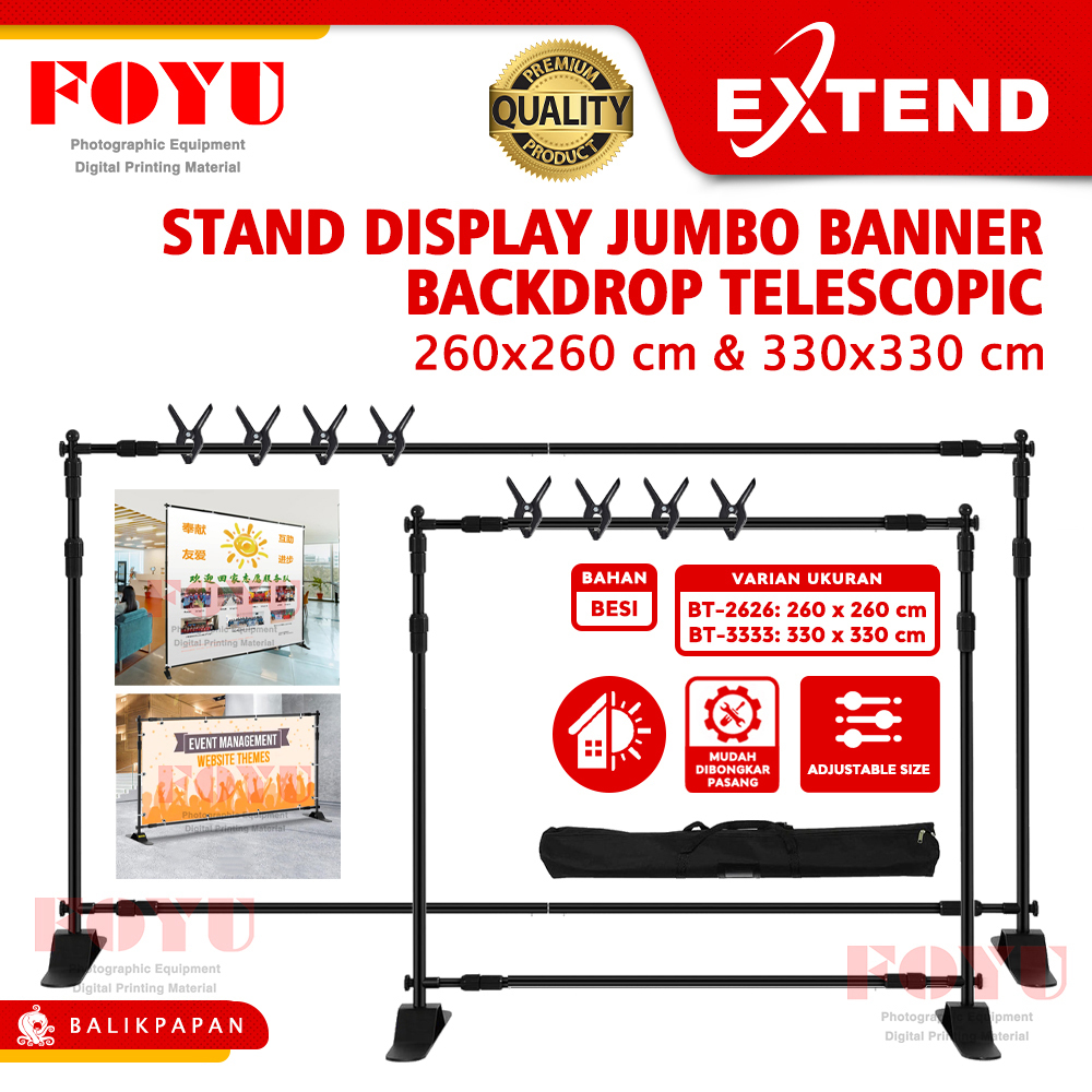 Jual Stand Standing Display Jumbo Banner Backdrop Background Pipa ...