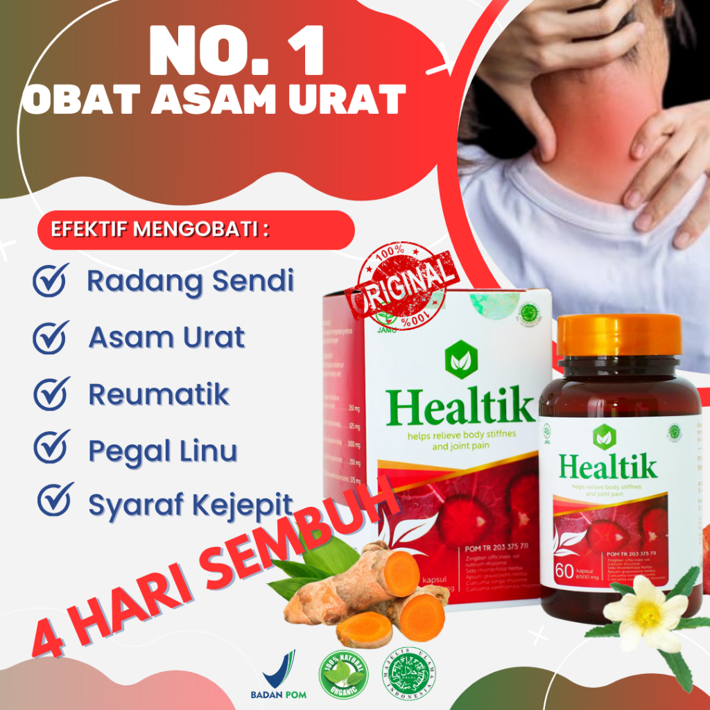 Jual BEST SELLER HEALTIK OBAT ASAM URAT DAN REUMATIK ASLI AMPUH ...