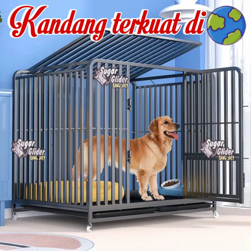 Jual KANDANG ANJING CAGE DOG ANJING BESAR EXTRA TEBAL DAN KUAT BESI ...