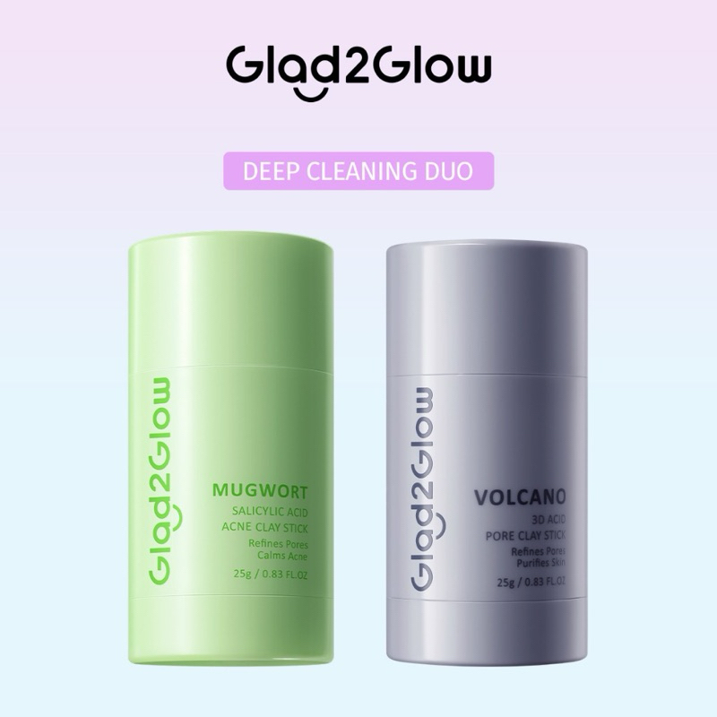 Jual Glad2Glow Volcano 3D Acid Pore Clay Stick | Glad2Glow Real Mugwort Salicylic Acid Acne ...