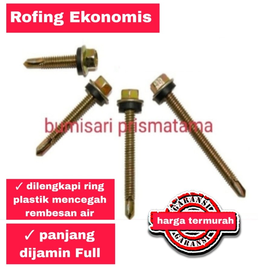 Jual ROFING EKONOMIS / BAUT ATAP SUPER MURAH | Shopee Indonesia