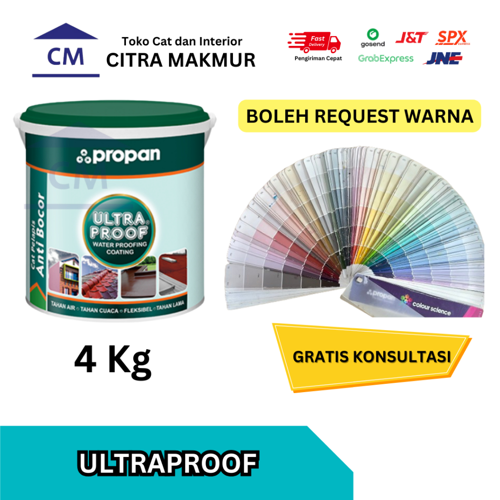 Jual Propan ULTRAPROOF Cat Anti Bocor - 4 Kg ( Ready semua warna ...