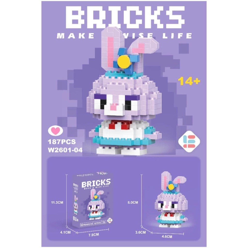 Jual Nano Block 3D Nano Bricks Model DIY Karakter Kartun Mainan Puzzle ...