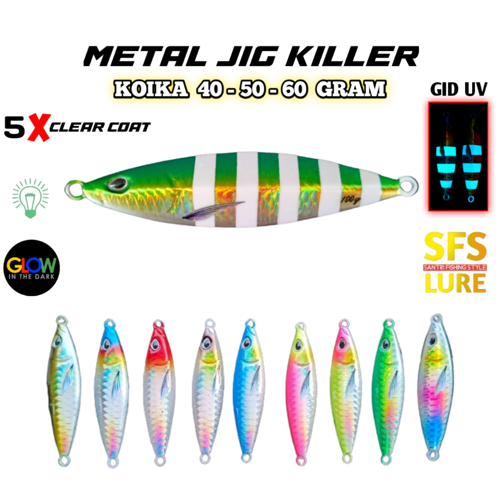Jual Metal jig 60gram 50gram 40gram koika gid micro jig assist hok jig |Micro jig metal jig ...