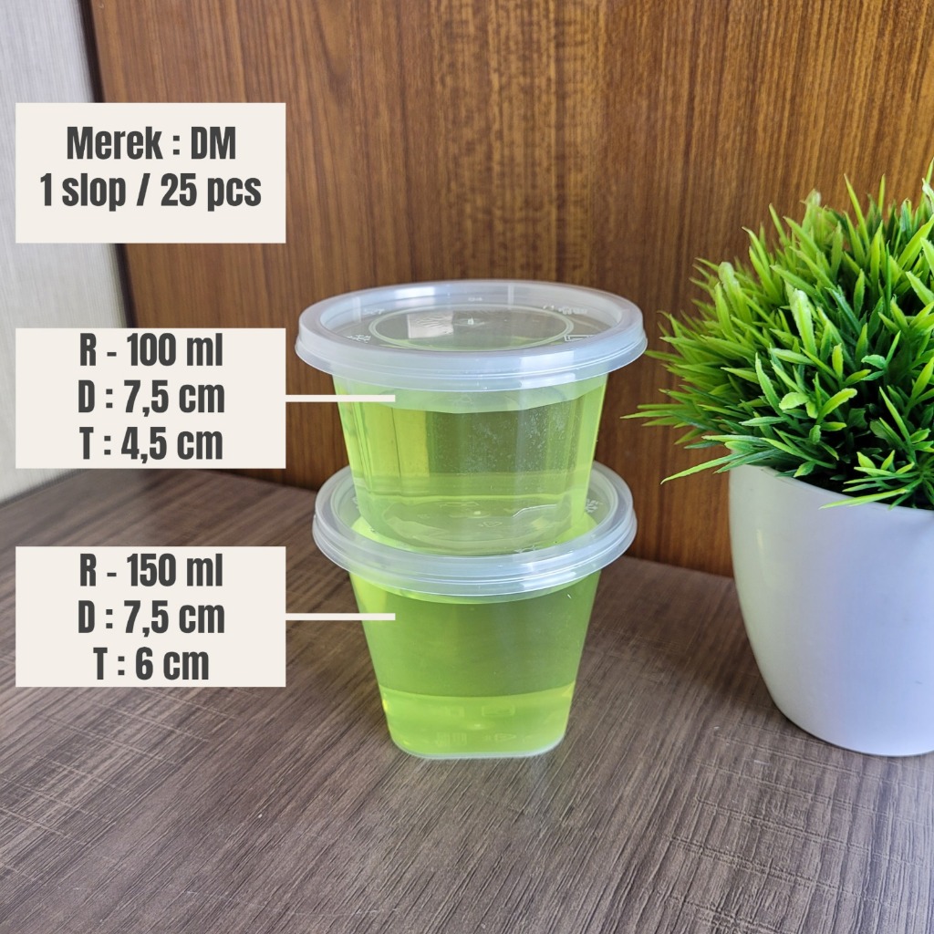 Jual ROLLparty Thinwall CUP PUDING TEMPAT PUDING SAUCE SALAD THINWALL ...