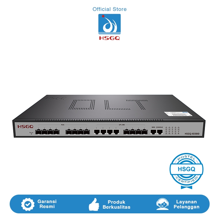 Jual HSGQ-XE08ID OLT EPON 20km FTTH 10G EPON 8 Port OLT with 10G SFP+ ...
