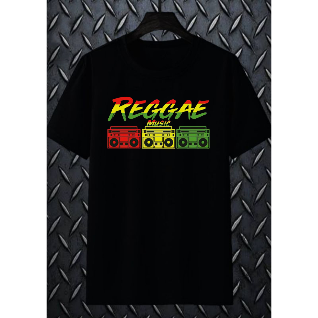 Jual Tshirt Kaos REGGAE MUSIC Bahan Cotton Combed 24s II Kaos Cowok II ...
