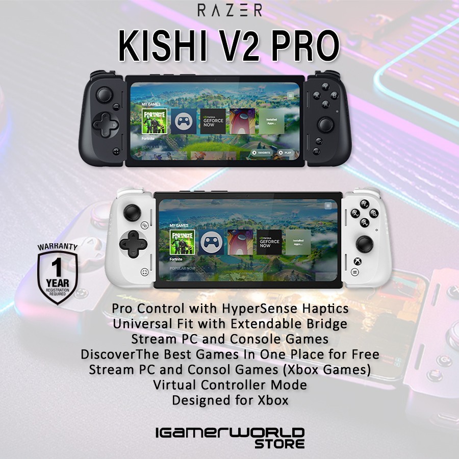 Jual Razer Kishi V2 PRO for Android Hypersense Haptic Gaming Controller ...