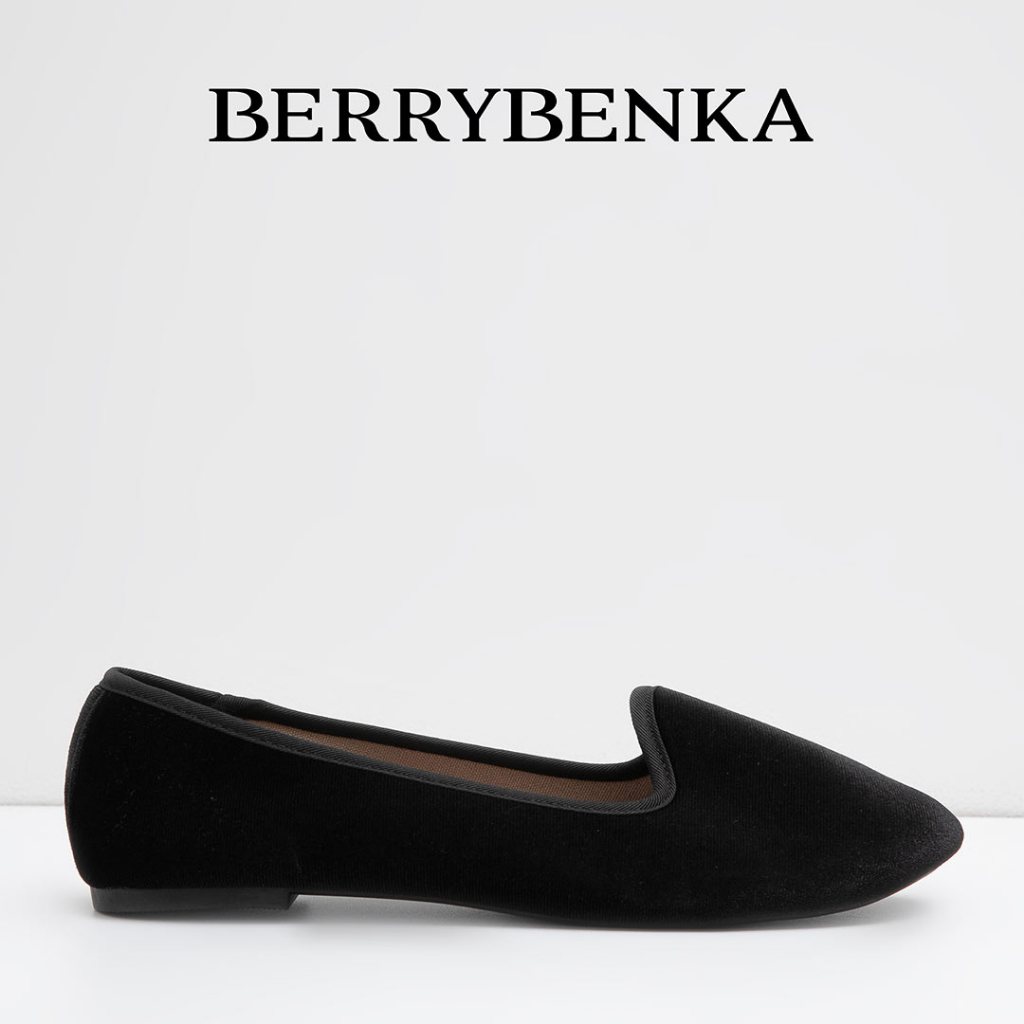 Jual Berrybenka - Sepatu Flatshoes Comfy Wanita Sofia Mawika Velvet ...
